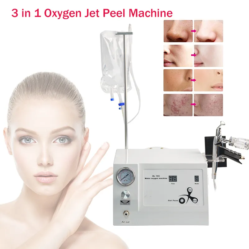 Beauty Salon Oxygen Jet Facial Machine: Jet Peel Water Oxygen Skin Rejuvenation Device with High ...