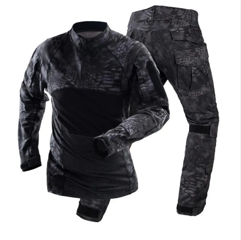 2023 Tactical Military Combat Uniform Mens Camouflage Tracksuit High ...