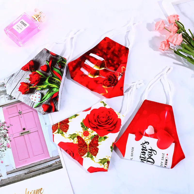 DHgate.com:Red Heart Pattern Valentines Day Reusable Adjustable Anti ...