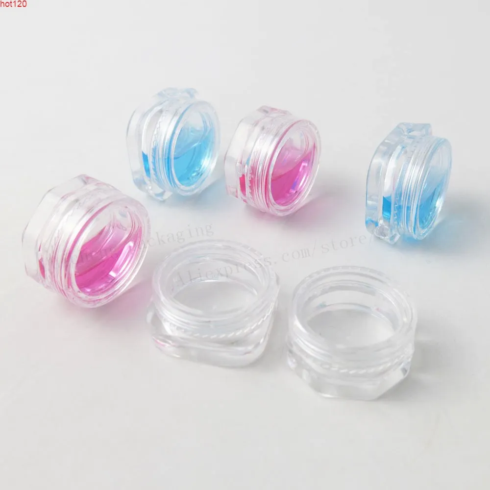 1000 Pack 1g Mini Refillable Plastic Bottles Travel Sized Cosmetic Jars ...