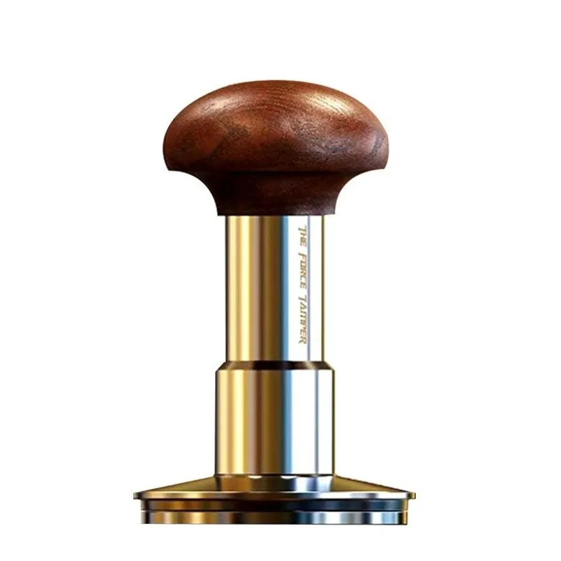 Premium 58.5mm Stainless Steel Espresso Tamper - Flat Base Coffee Bean ...