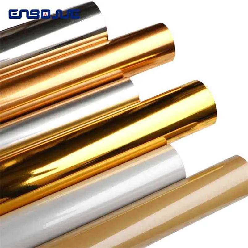 Brushed Gold Mirror Stickers: Waterproof Self Adhesive Aluminum Foil ...