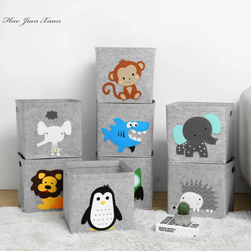 Foldable Felt Storage Bins - Cube Organizers for Kids Toys, Nursery ...