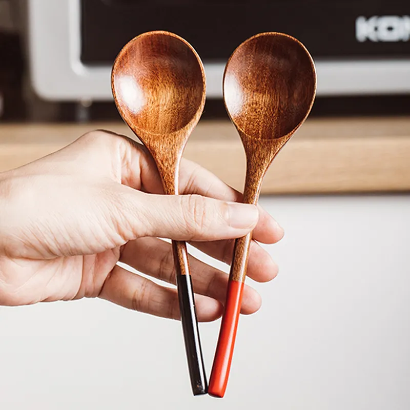 16x4cm Medium Sized Natural Wood Spoons For Tea, Coffee, Dessert ...