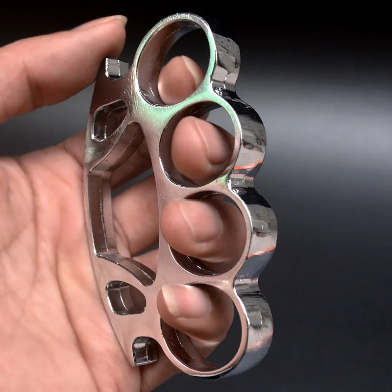 Strong Métallique Épaissie De Tête Ronde Knuckle Duster Finger Fist ...