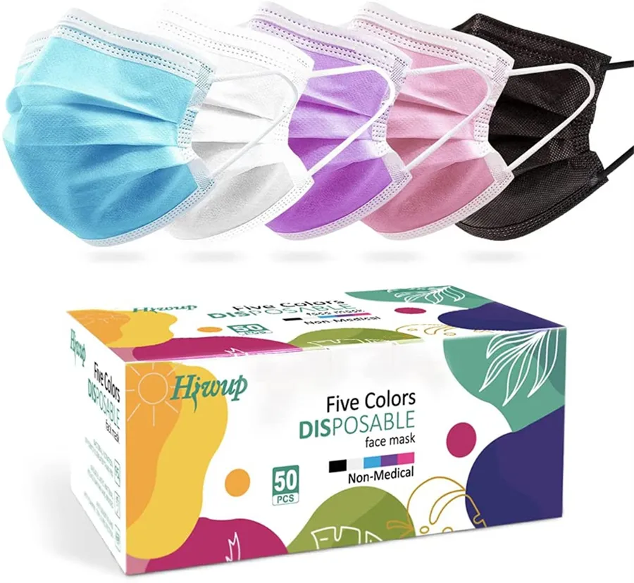 Soft And Breathable 3 Layer Disposable Best Disposable Face Masks With ...