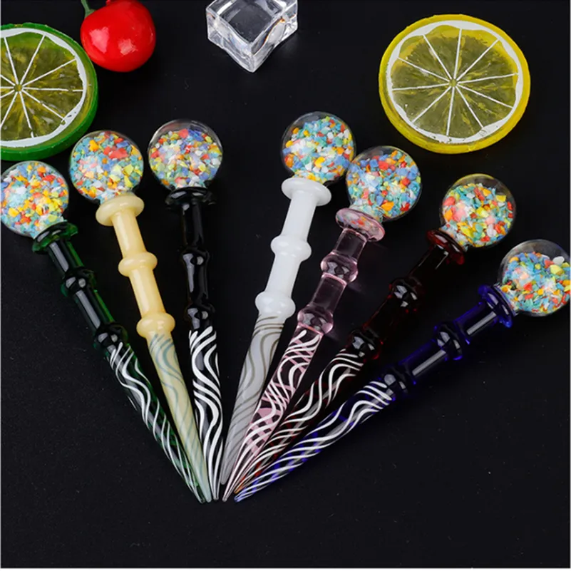 Glass Wax Dabber Tool Bulb Ball Colorful Oil Dab Rig Bongs Banger ...