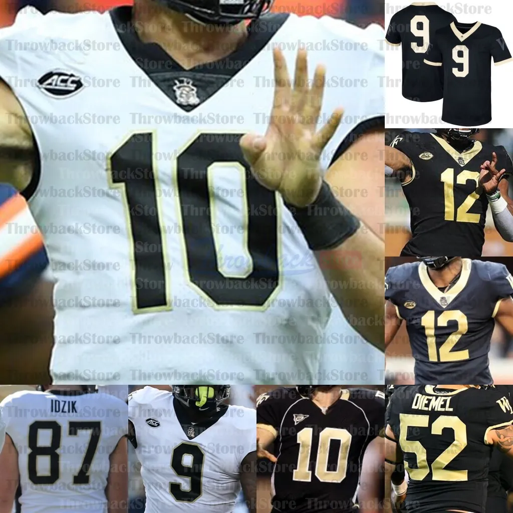 Custom Wake Forest Demon Deacons College Football Jerseys Hartman Beal ...