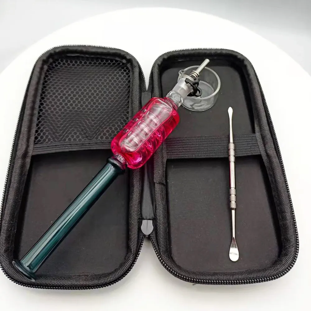 Glycerin Dab Straw Hookah Pipe Kit: 2024 Freezable Glass Nectar ...