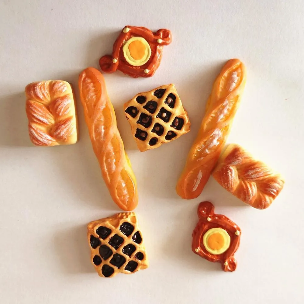 Mini Bakery Bread Miniature Doll Food House Decoration Educational Toys ...