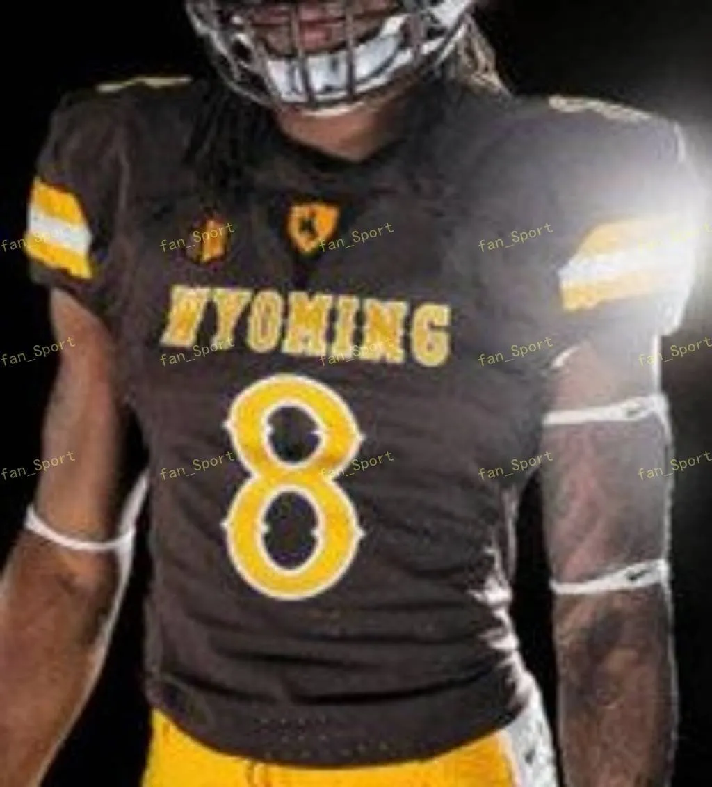 NCAA College Jerseys Wyoming Cowboys 25 Austin Conway 17 Josh Allen 22 ...