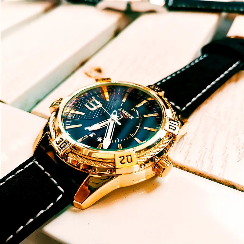 Men's Automatic Quartz Watch - Fashion Round Multifunctional Waterproof ...