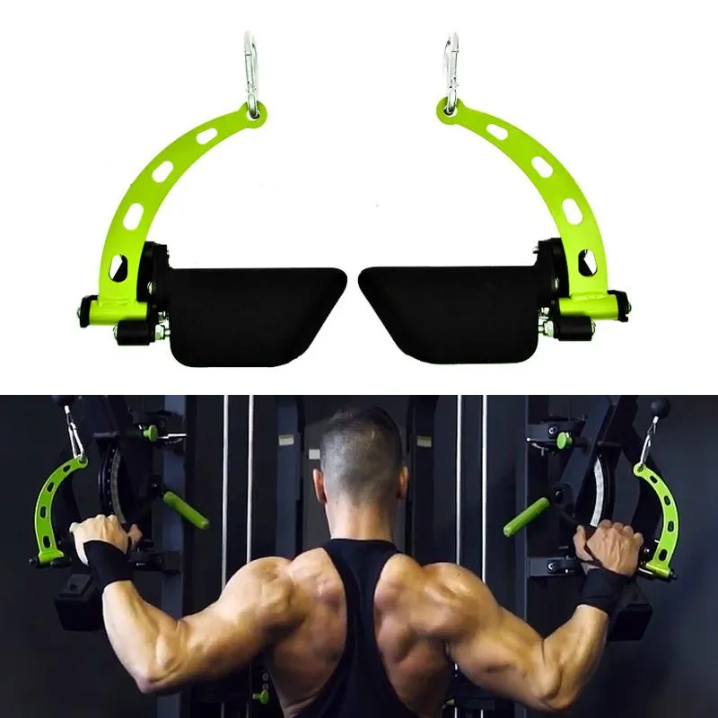 Fitness Lat Pull Down Bar Gym Pulley Cable Machine Attachment Rowing ...