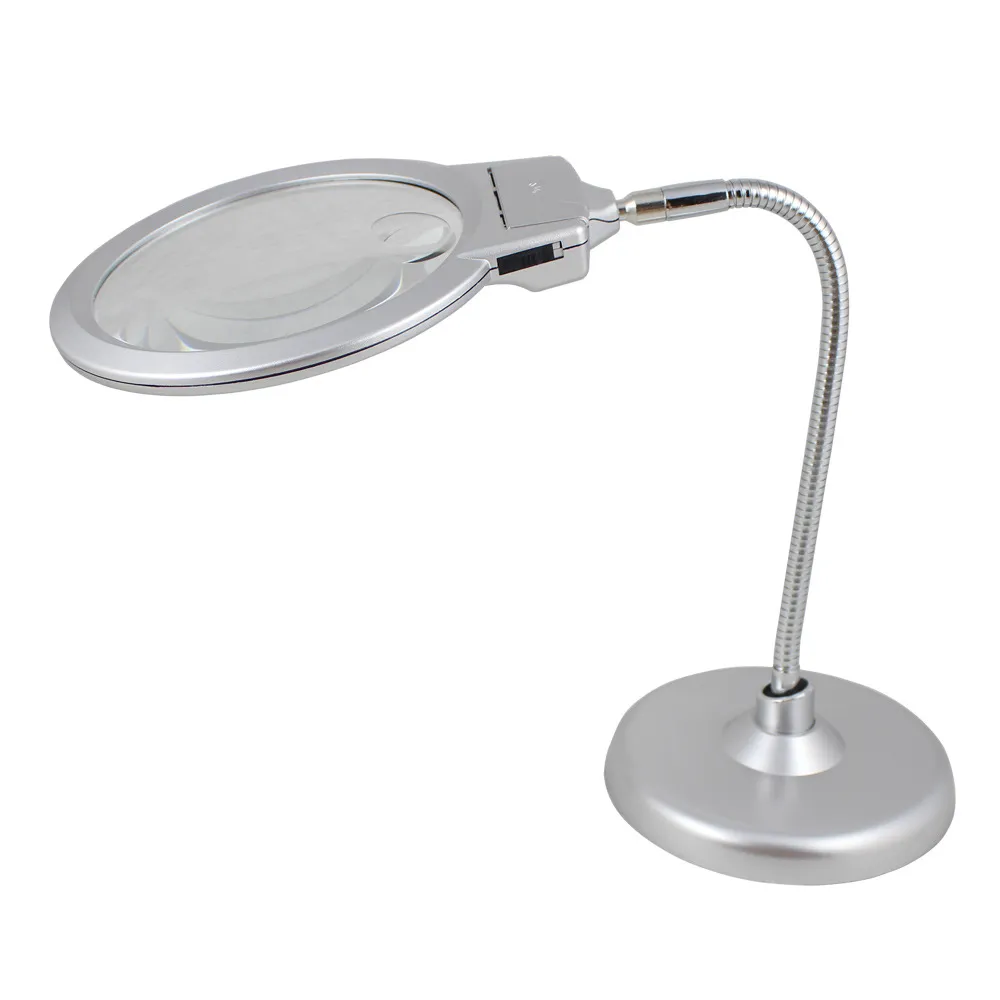 DHgate.com:2X 5X LED Magnifying Glass - Illuminated Desktop Table ...