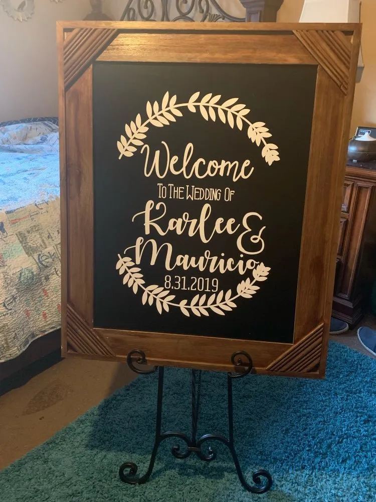 Chalkboard wedding welcome sign 60 photos - Astyledwedding.com