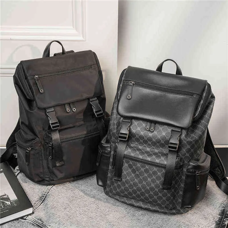 Designer Leather Laptop Backpack For Men Waterproof Travel School Bag ...