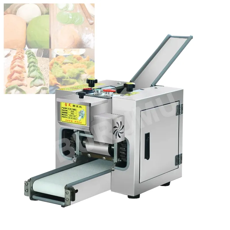 Automatic Round Square Gyoza Skin Making Machine Dumpling Dough Wrapper ...