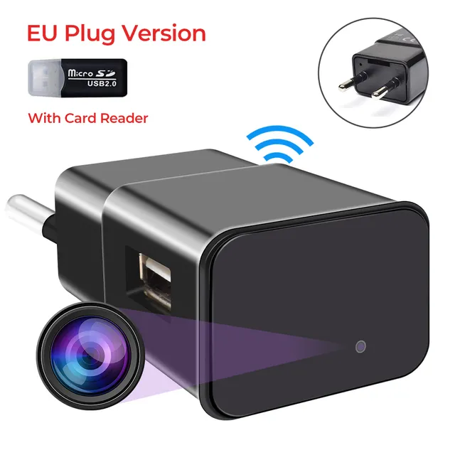 Mini Wifi Charger Camera USB Surveillance Plug Wireless 1080P Full-HD ...