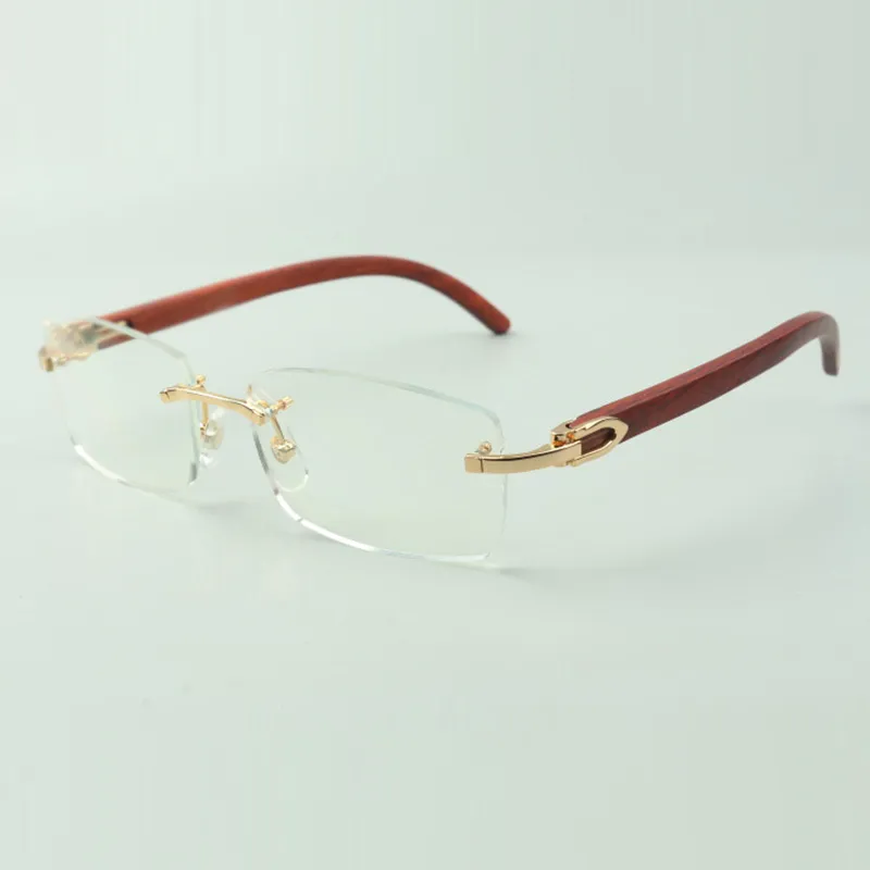 Fashion Plain Glasses Frame 3524012 with Original Wooden Legs and 56mm ...