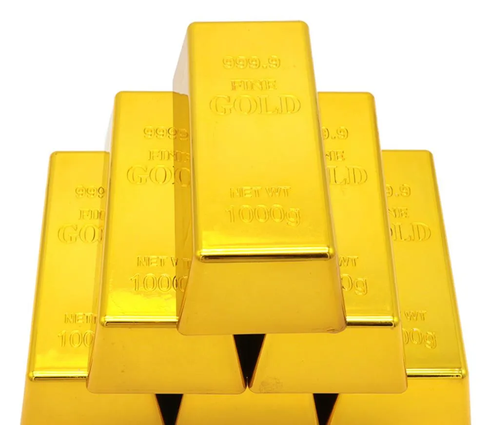Realistic Money Prop: Golden Bar Replica, Pirate Theme Party ...