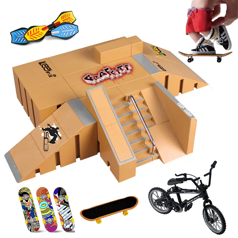 Mini Finger Skateboards Ramp Set: Durable Training Sport Board Park For ...