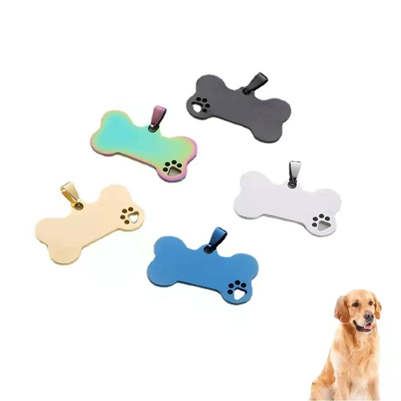 DHgate.com:Stainless Steel Dog Bone-shaped Pet ID Card Anti-lost ...