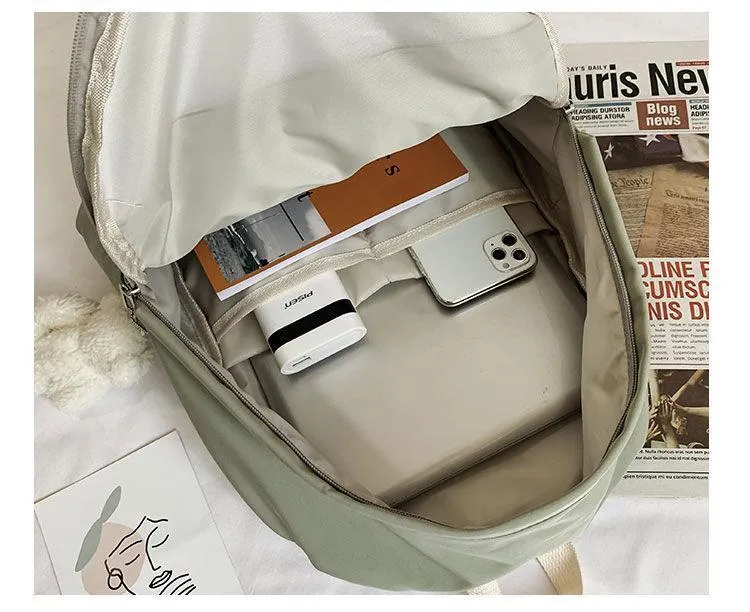 Pink Book Bags For Girls Lightweight Student Backpack With Multiple ...