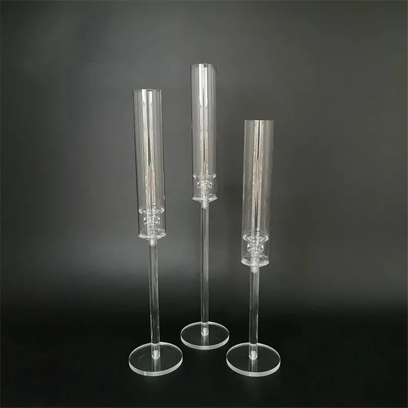 Elegant LED Acrylic Candle Holder - Single Head Centerpiece, Road Lead ...