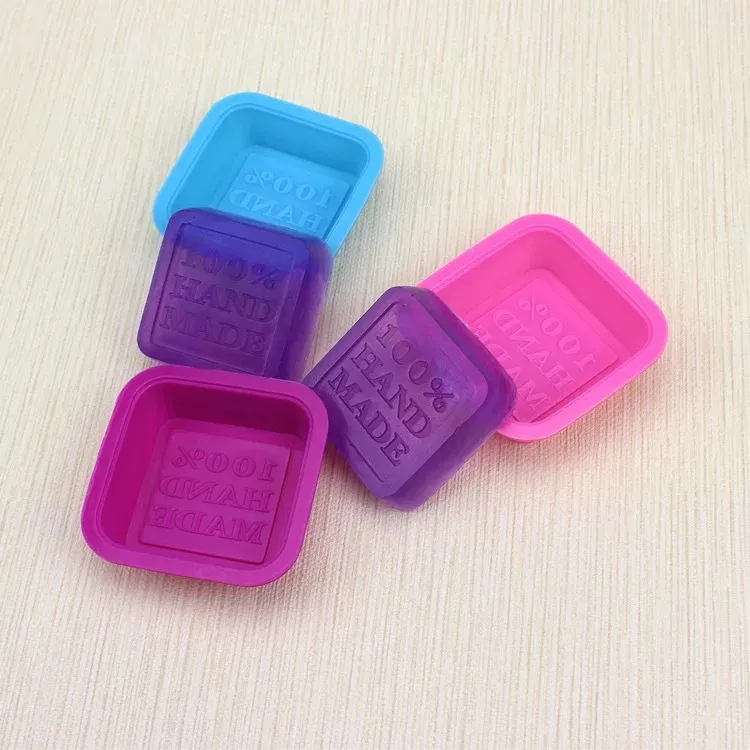 Silicone Handmade Soap Molds Square DIY Cake Moulds Baking Mold Craft ...