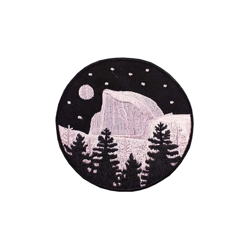 Moon Night Scenery Iron On Patches - Custom Design Embroidery for ...