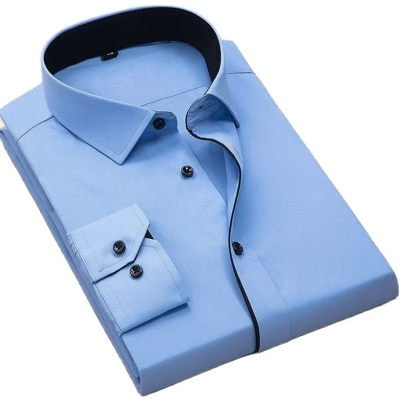 Plus Size 8xl Oversized Shirt, Turn-Down Collar, Long Sleeved Twill ...