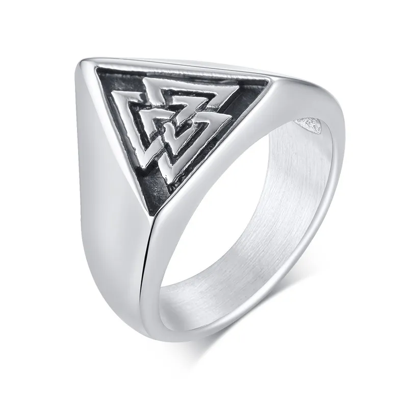 Stainless Steel Viking Rune Irish Triangle Knot Self Defence Ring ... Stainless Steel Viking Rune Irish Triangle Knot Self Defence Ring ...