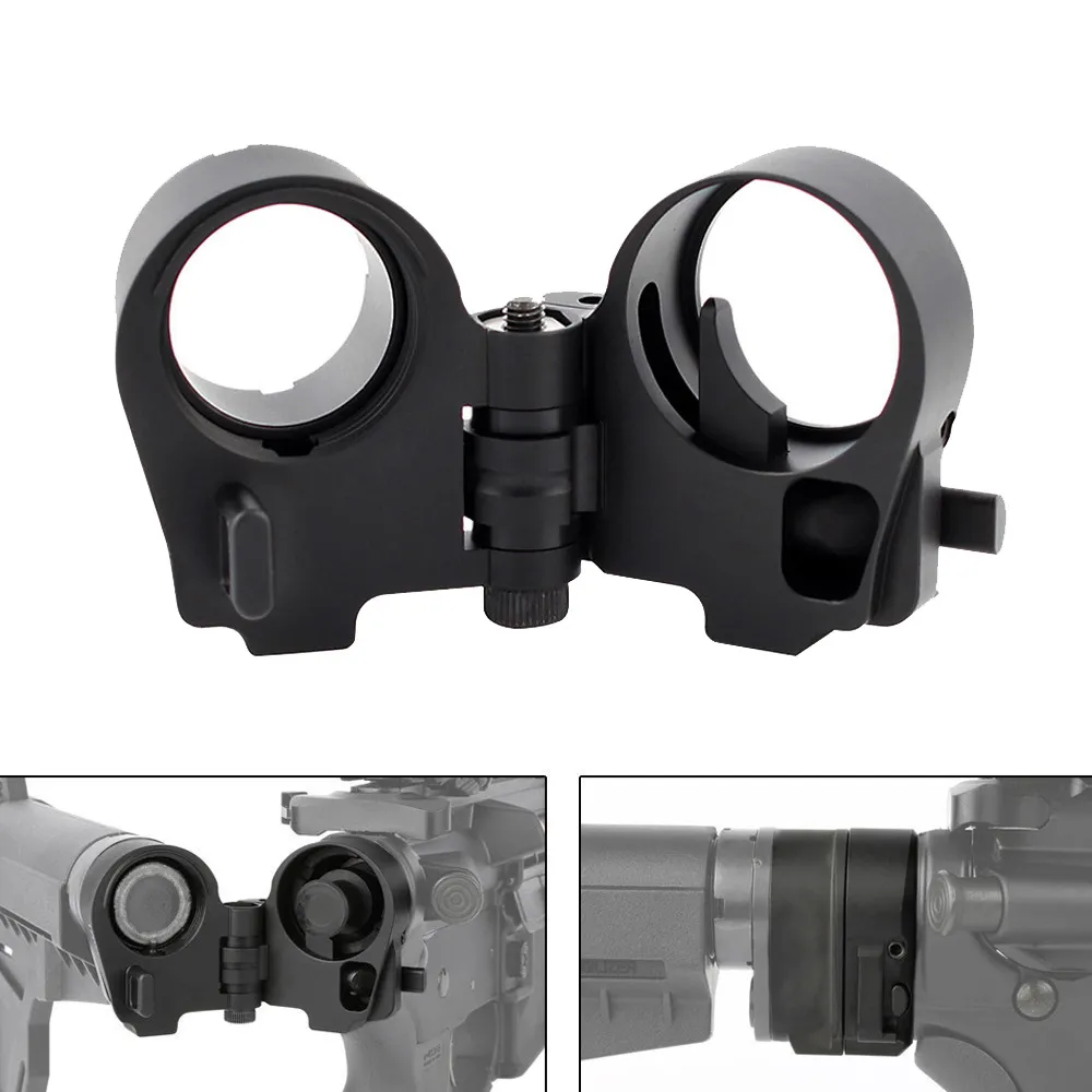 Tactical AR Folding Adapter For M16 M4 SR25 Series .223 .308 GBB AEG ...