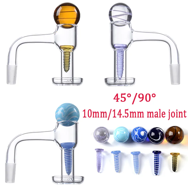 Seamless Fully Weld Terp Slurper Beveled Edge Quartz Banger Smoking ...