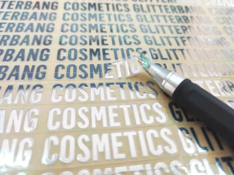 UV Transfer Sticker Metal Name Paste Stickers, Customizable 3D Gold ...