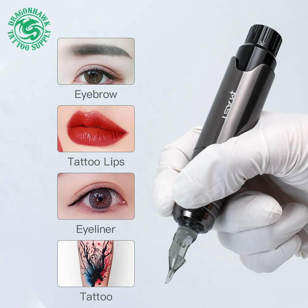 Mast P10 Rotary Tattoo Machine Pen Electric Alloy for Eyebrow SMP Body ...