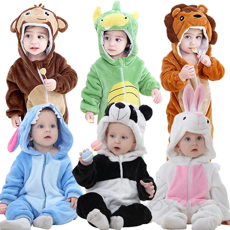 Adorable Animal Cosplay Rompers: Infant Halloween Outfits & Panda ...