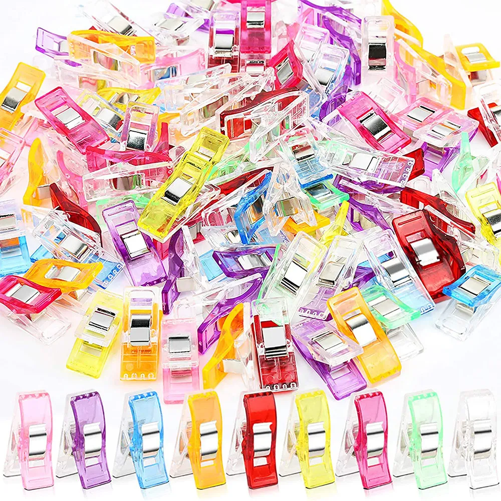Multipurpose Sewing Clips Colorful Clips Plastic Craft Crocheting ...