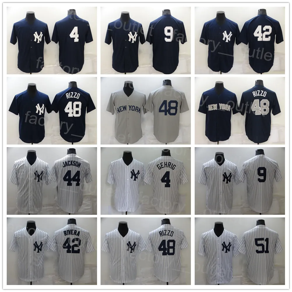 Men City Connect Baseball 48 Anthony Rizzo Jersey 4 Lou Gehrig 42 ...