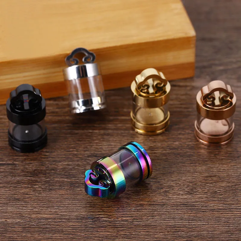 Titanium Steel Openable Locket Pendant Amulet Cinnabar Perfume Bottle ...