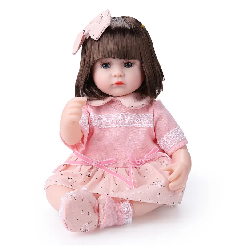 Dolls 42CM Baby Reborn Doll 17 Inch Realistic Lifelike Born Babies Doll ...
