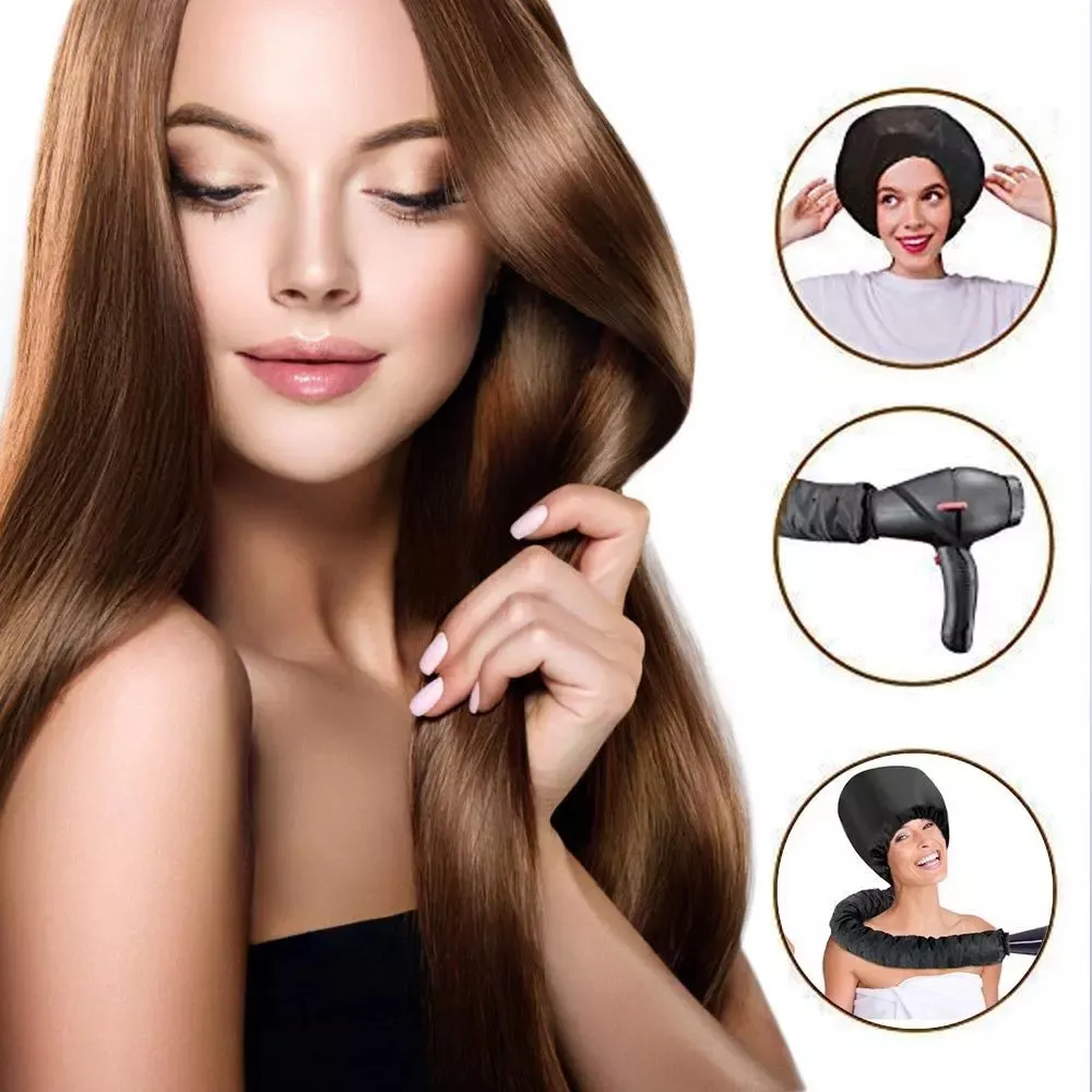 Portable Hair Drying Cap - Adjustable Soft Bonnet Hood for Quick Hair ...