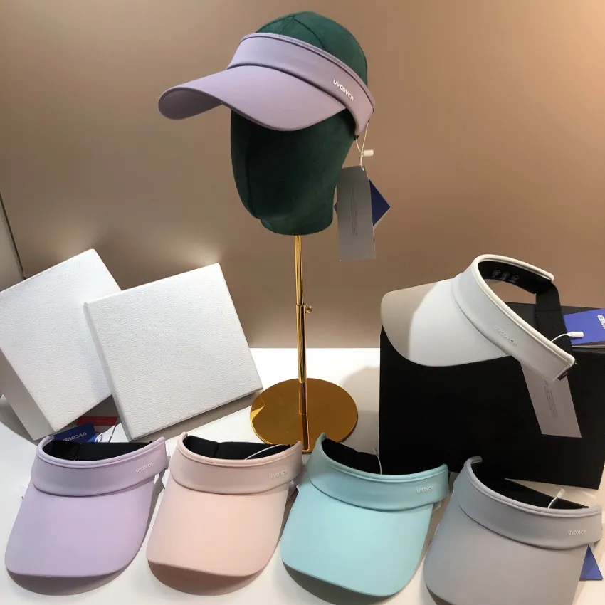 Blending Summer Tennis Sports Visors Running Peaked Caps Ice Silk Cool ...