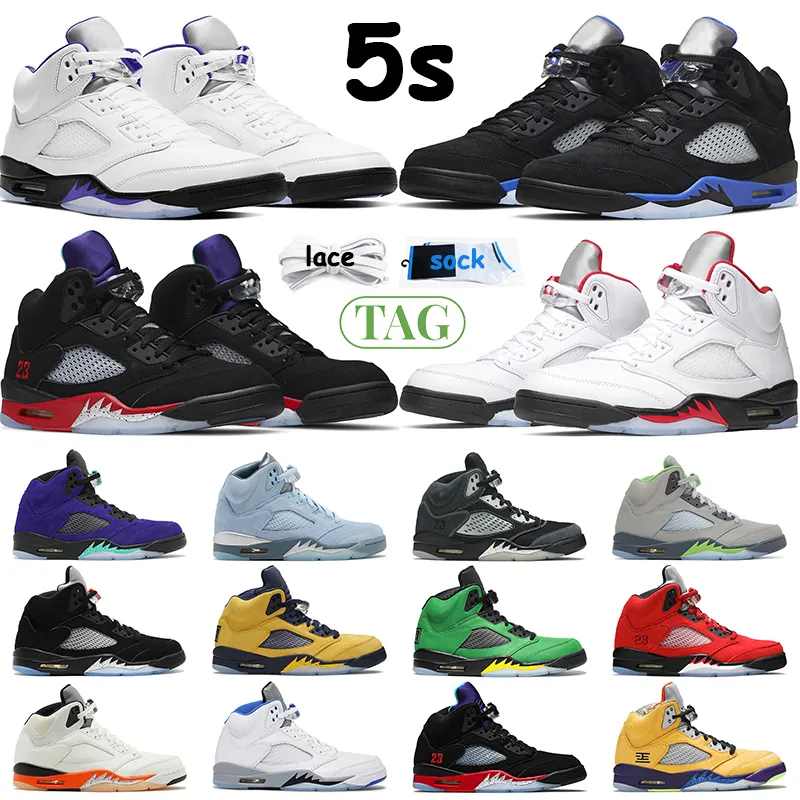 2022 Concord 5s Race Blue Basketball Shoes Sail Raging Bull Stealth ...