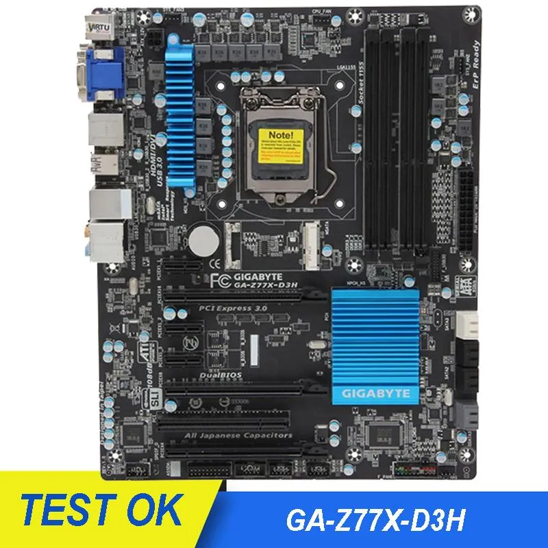 GIGABYTE GA-Z77X-D3H Rev 1.x Motherboard - LGA 1155, DDR3 Desktop ...