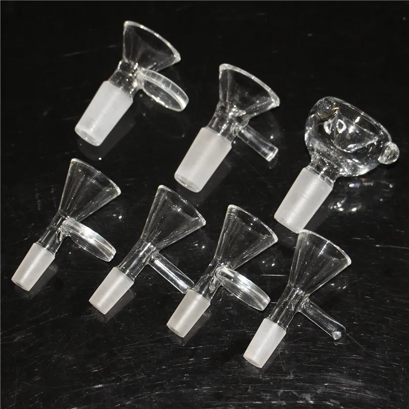 Wholesale Clear Round Glass Bong Hookah Bowls For Male Water Bongs 10mm ...