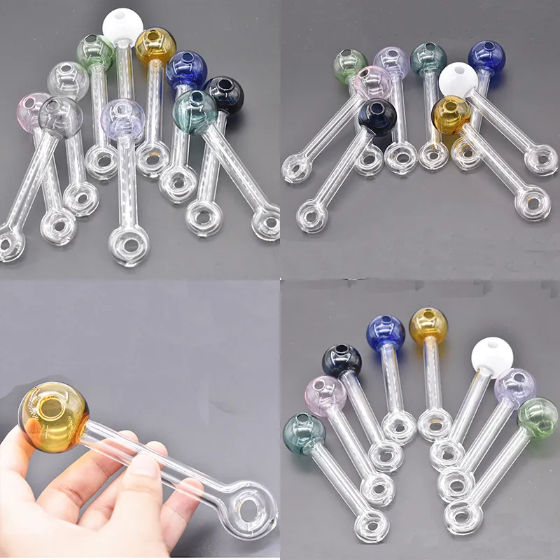 Wholesale Colorful Mini Glass Oil Burner Pipe Mini Thick Heady Straight ...