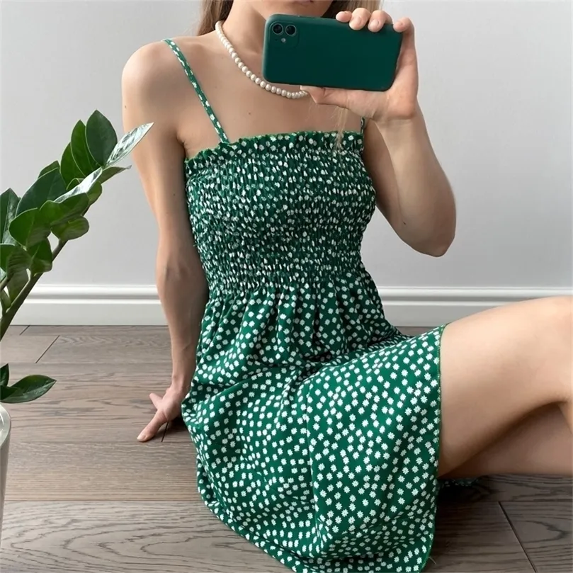 Chiffon Strapless Mini Dress for Women with Spaghetti Straps, Empire ...