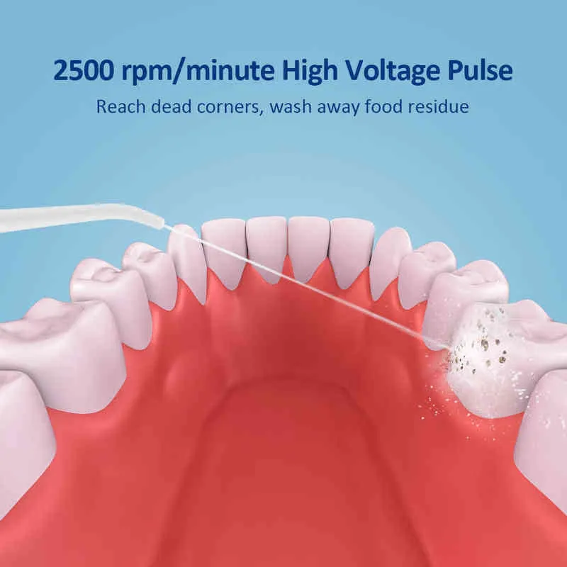 Portable USB Rechargeable Dental Cleaner For Adults Electric Tooth ...