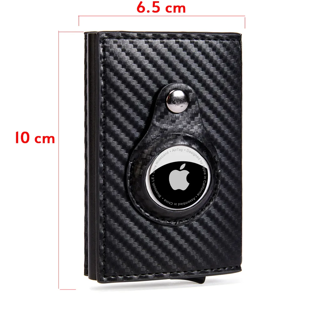 Men Women Carbon Fiber Coin Wallet Multi Card Rfid Credit Card Holder ...
